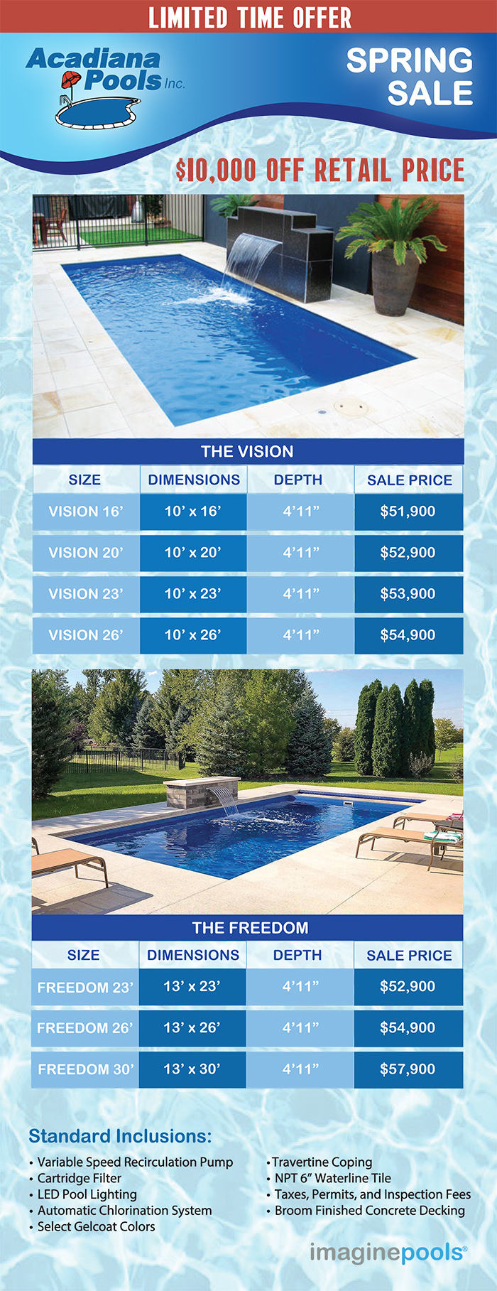 Acadiana Pools - Swimming Pools Lafayette, Breaux Bridge, New Ibera ...